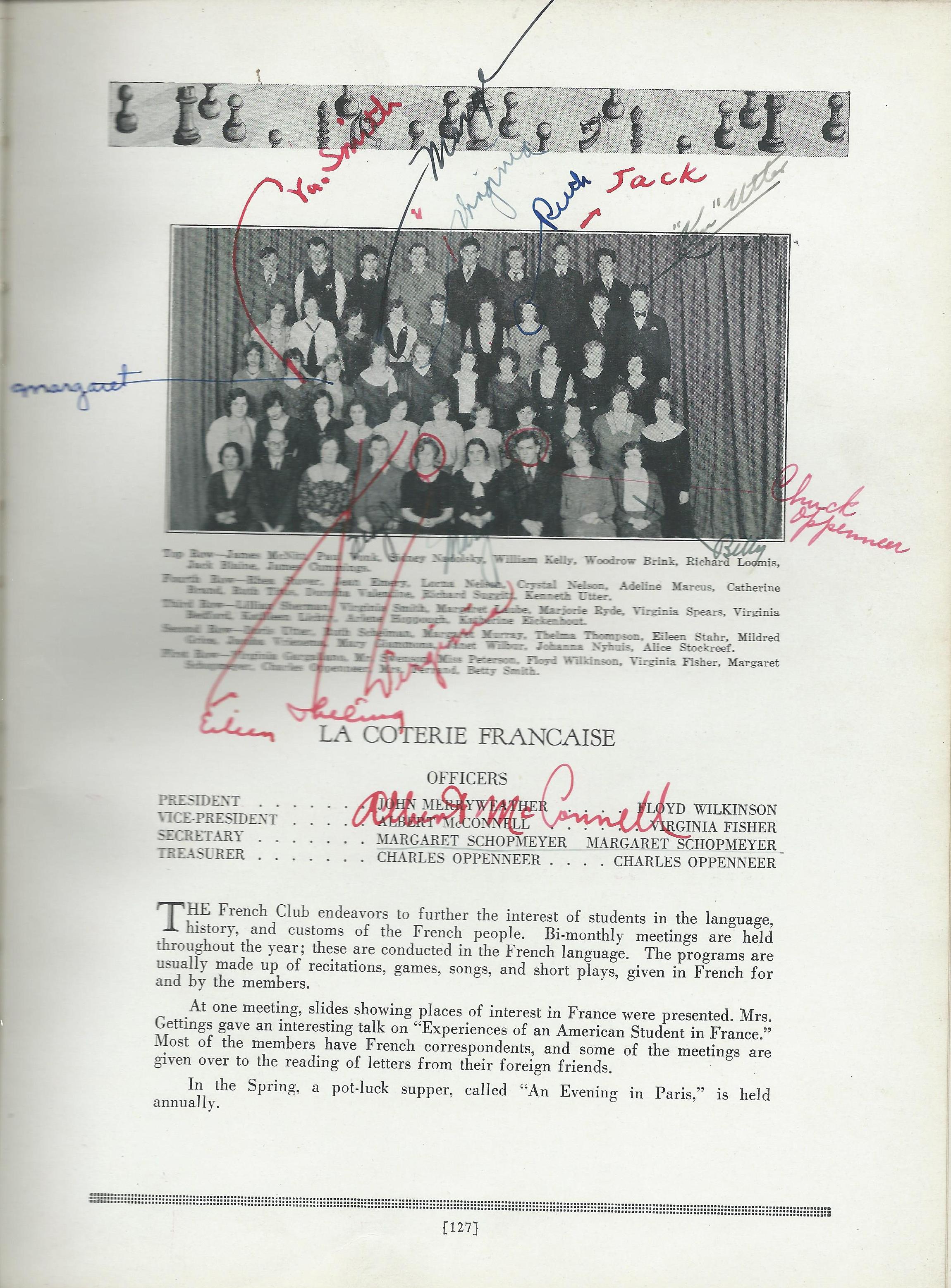 High School Years, 1927-1931